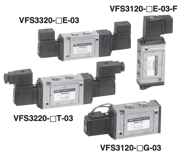 SMC 间隙密封：直接配管型 5通先导式电磁阀 VFS3000系列 VFS31-30-R-4-D0ZB03FQ -WKEA/上海维嘉